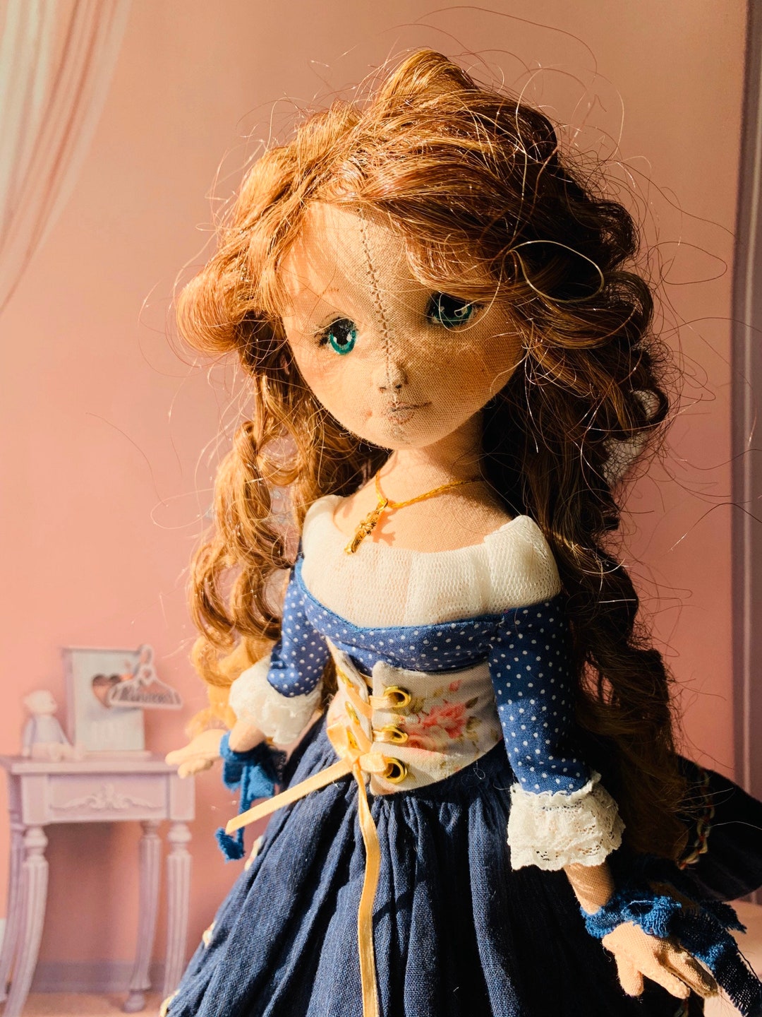 PDF Doll Sewing Pattern / 35cm Doll / Corset Dress / Vintage Style ...