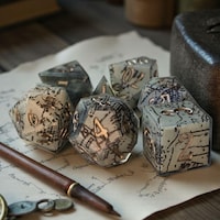 Riptide - Ocean Dice, Beach Dice Dice, Water Dice, Handmade Resin Sharp ...