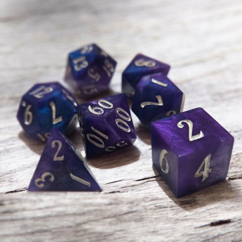 Purple Dice Set - Etsy