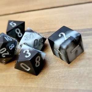 The Void,dice Set, Sharp Edge Dice Set, RPG Dice Set - Etsy