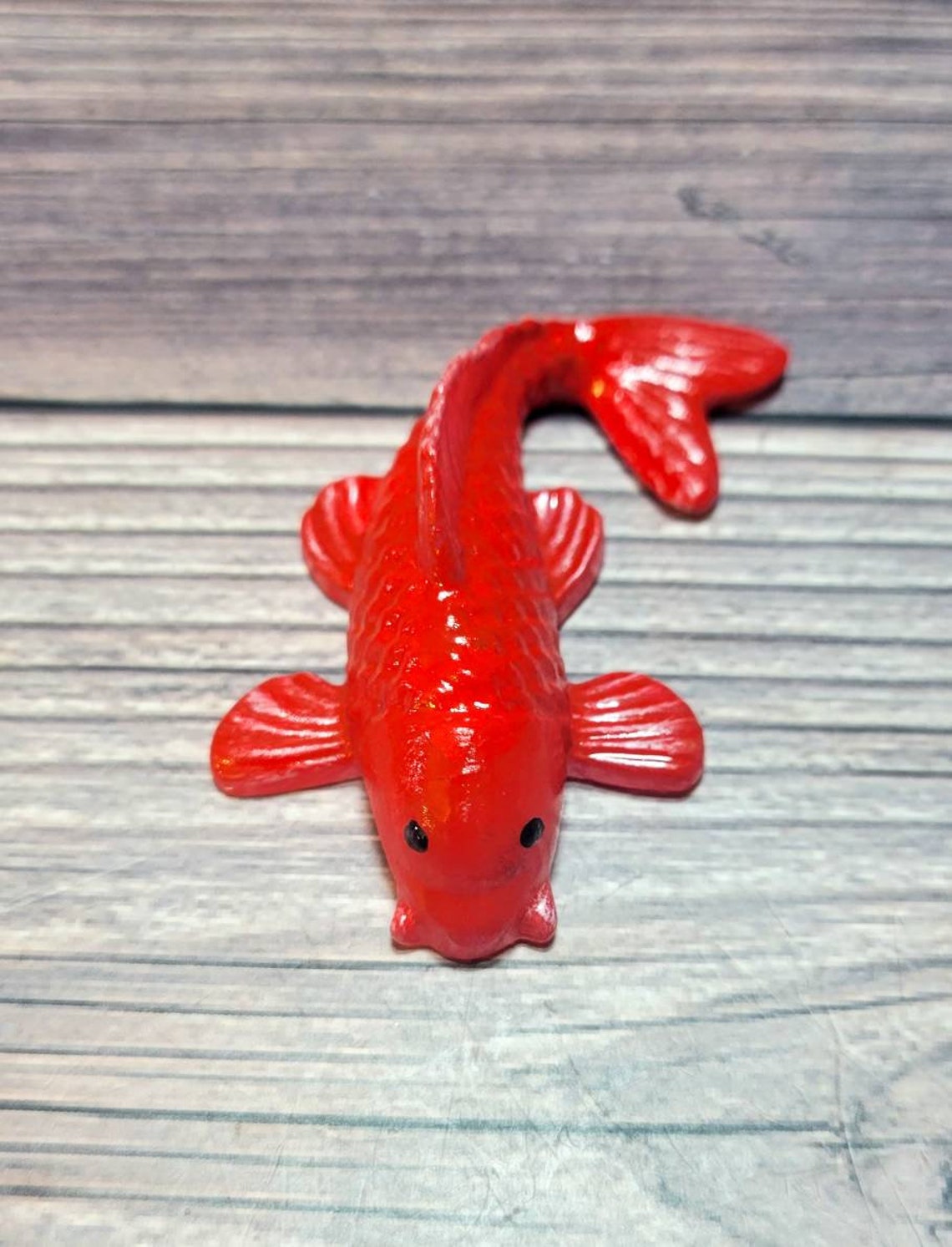 Mini Koi Fish Solid Colors Resin Set of 3 Pond Décor Water | Etsy