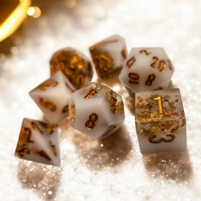 Gold Dice Set - Etsy