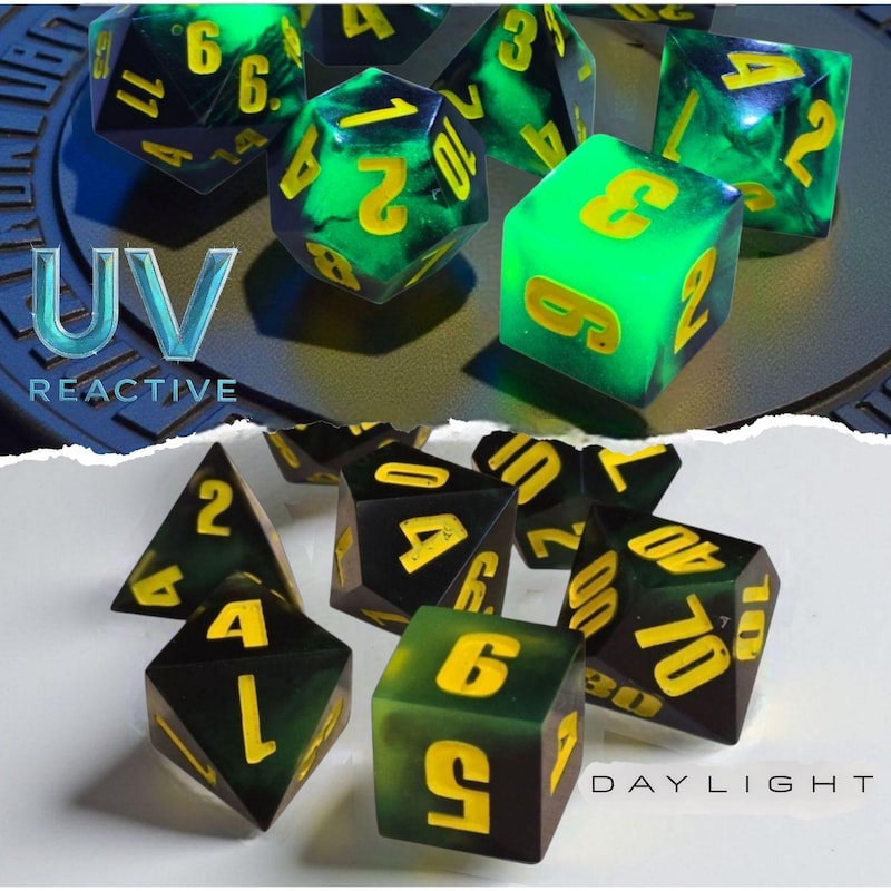 Glowing Dice - Etsy