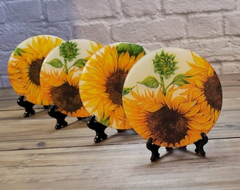 Sunflower Coasters Resin - Etsy
