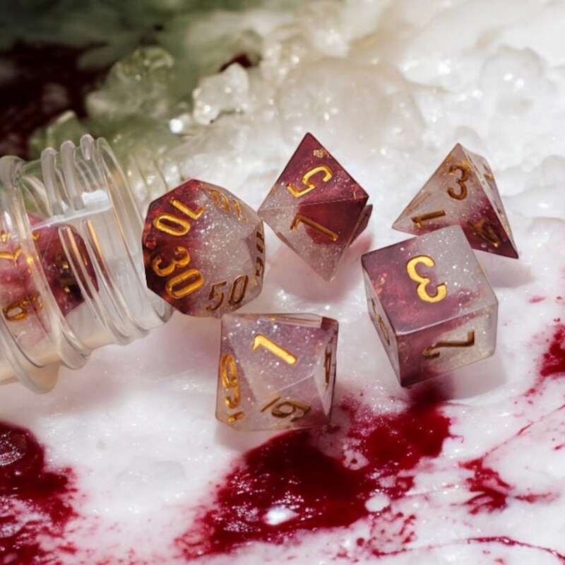 Crystal Rpg Dice - Etsy