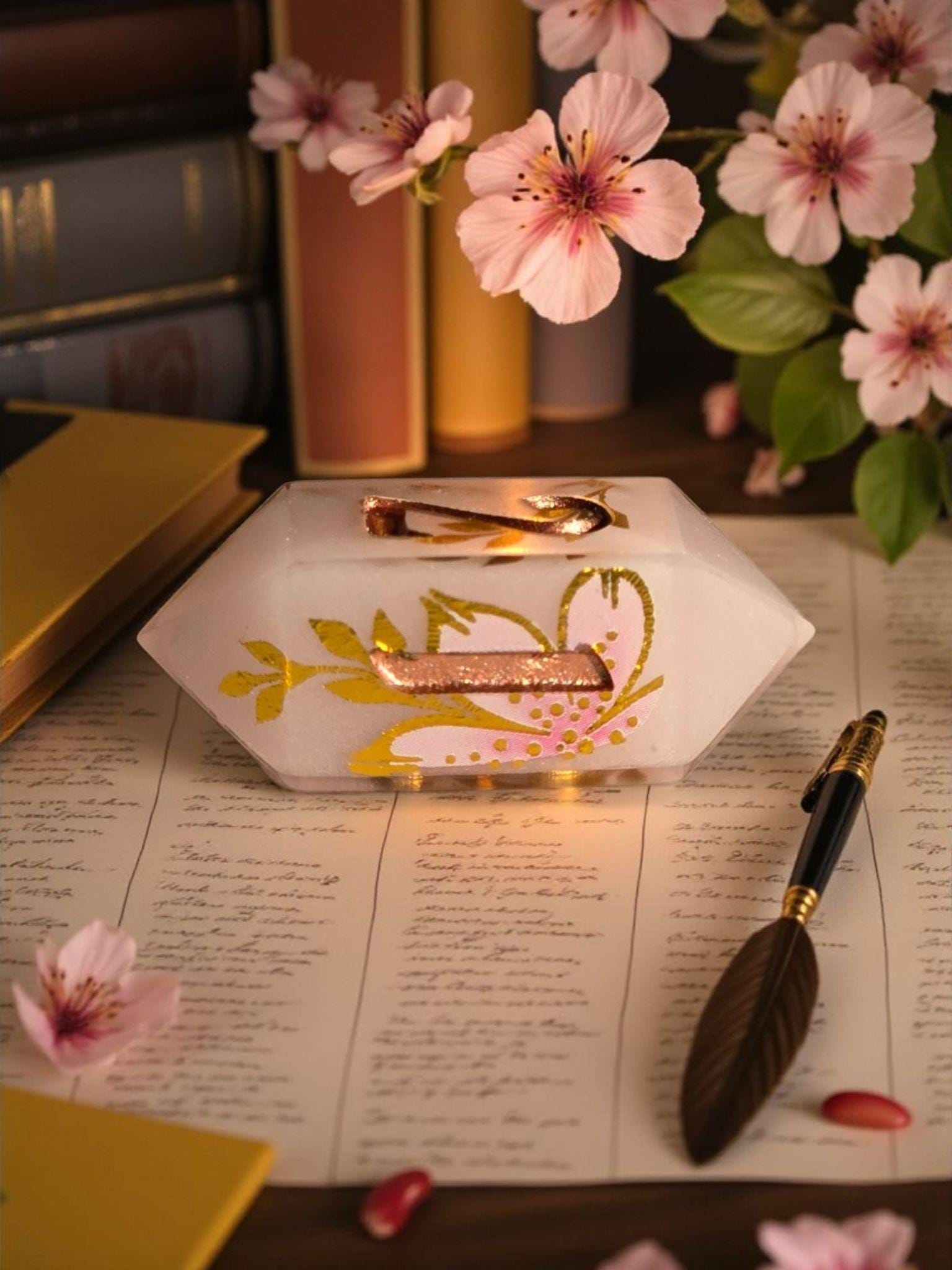 The Philosopher’s Bloom | Sharp Edge Resin Dice Set | Arcane Floral ...