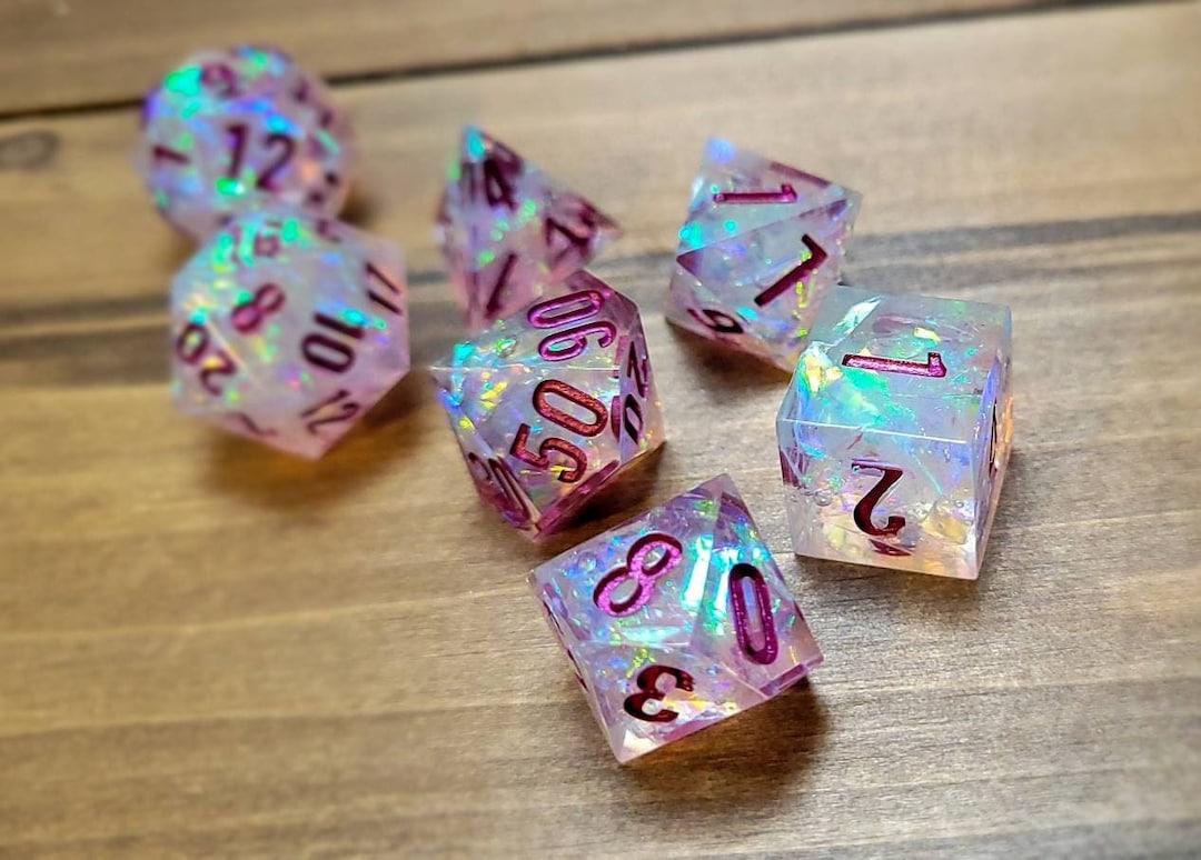 Shards of Starlight,dice Set, Sharp Edge Dice Set, RPG Dice Set - Etsy