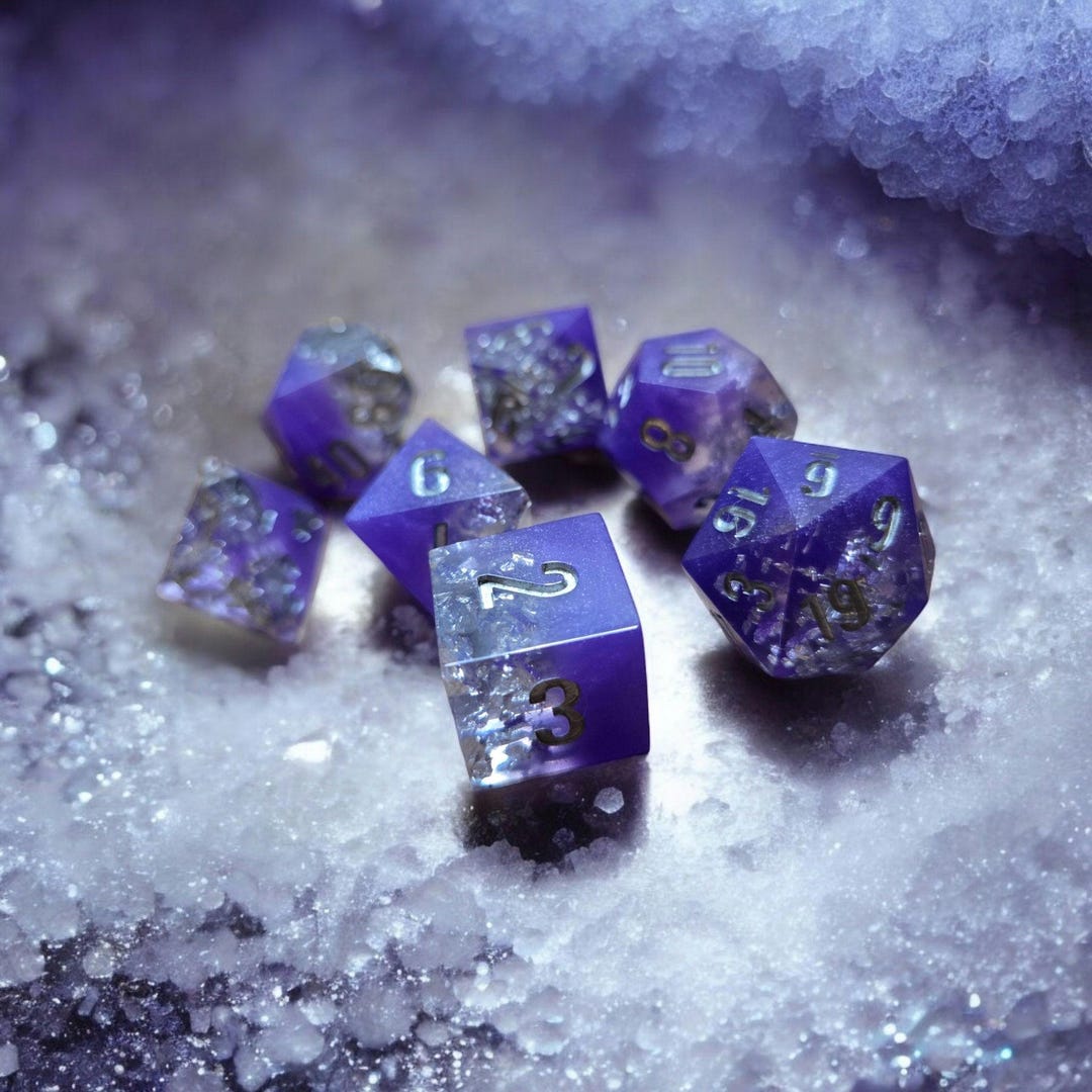Faith - Fusion Shards, Dice Set, Sharp Edge Dice Set, RPG Dice Set - Etsy
