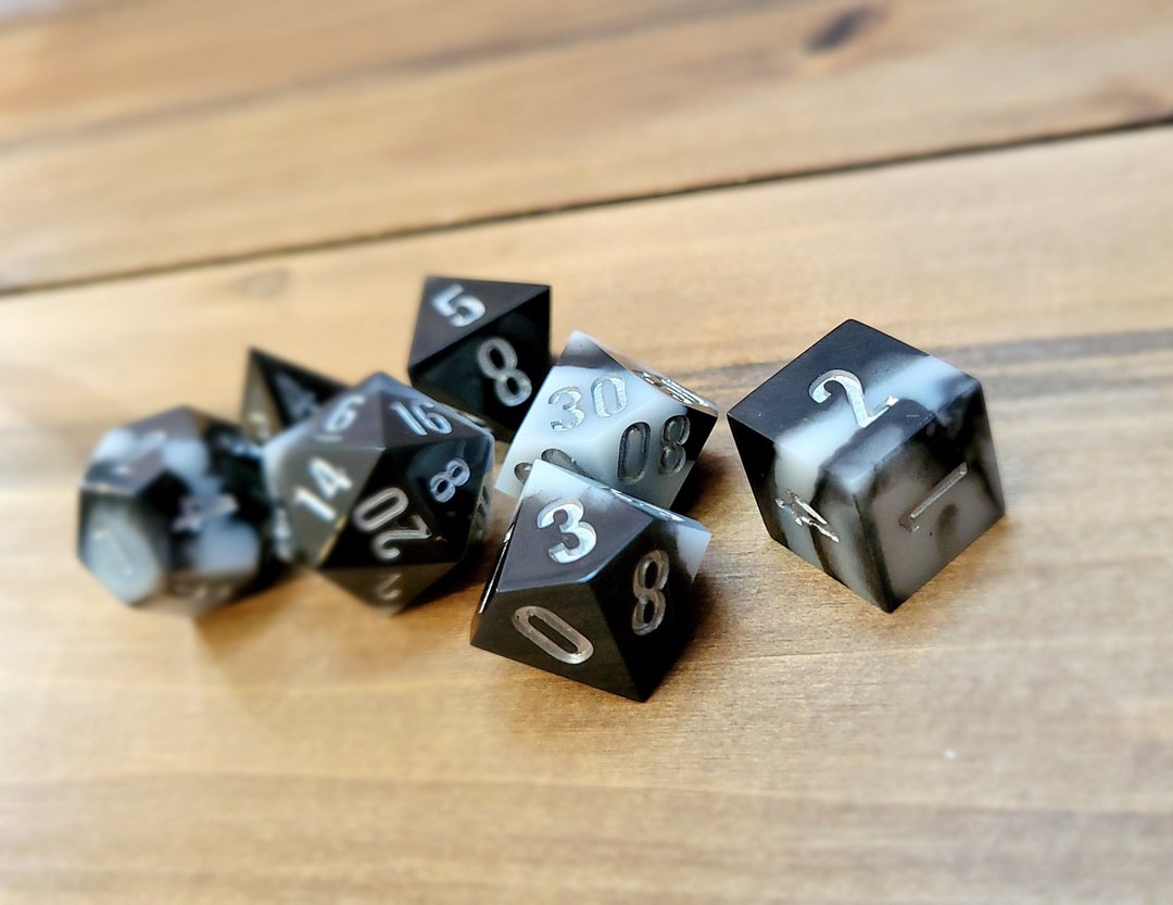 The Void,dice Set, Sharp Edge Dice Set, RPG Dice Set - Etsy