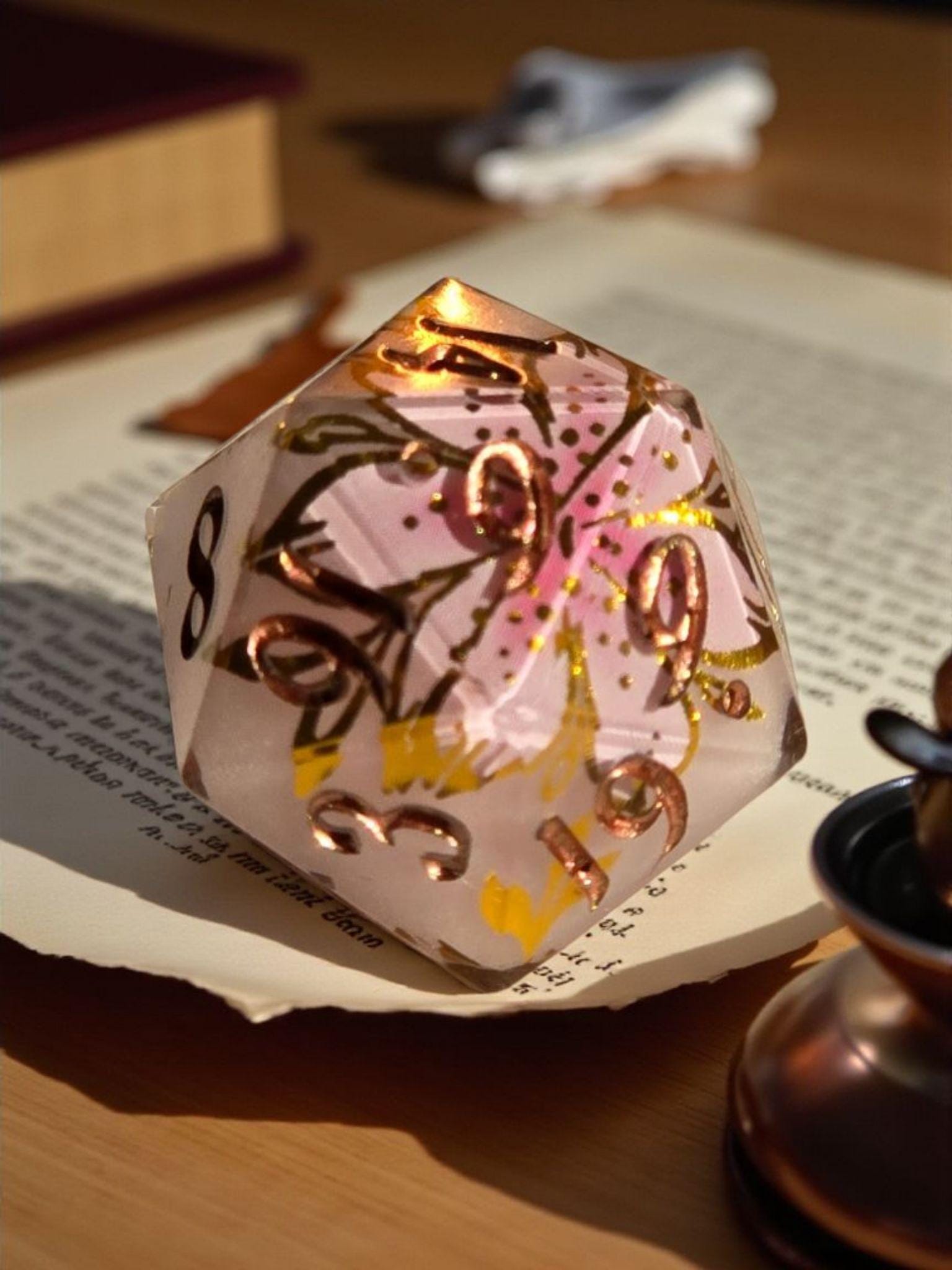 The Philosopher’s Bloom | Sharp Edge Resin Dice Set | Arcane Floral ...