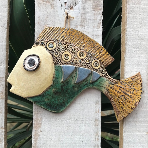 Ceramic Fish Wall Art - Etsy