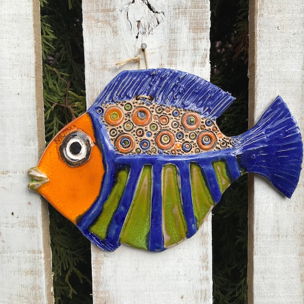 Ceramic Fish Wall Art - Etsy