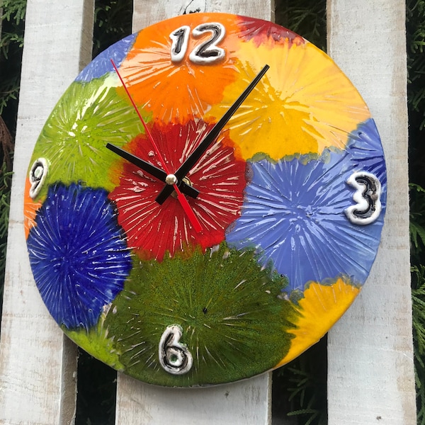 Ceramic Clock - Etsy