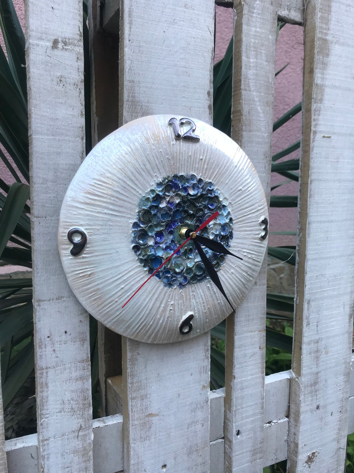 Handmade Ceramic Wall Clock, Modern Pottery Art, Home Decor - Etsy