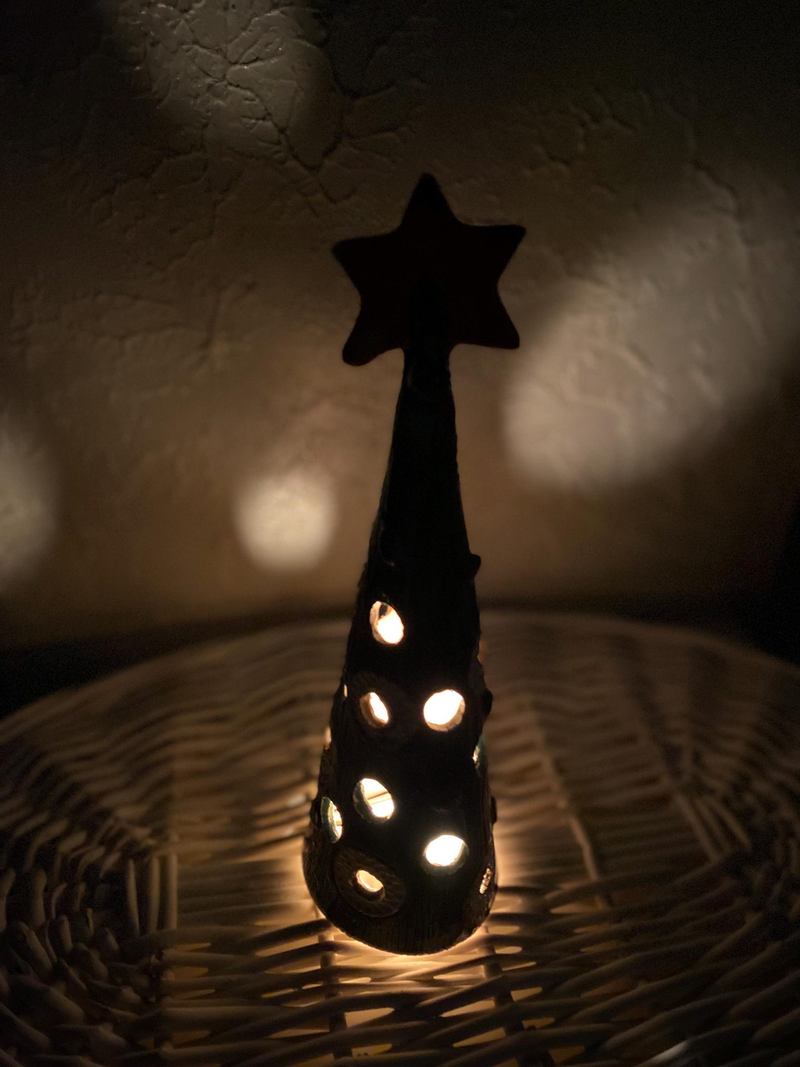 Handmade Ceramic Christmas Tree Candle Holder, , Tealight Lantern - Etsy