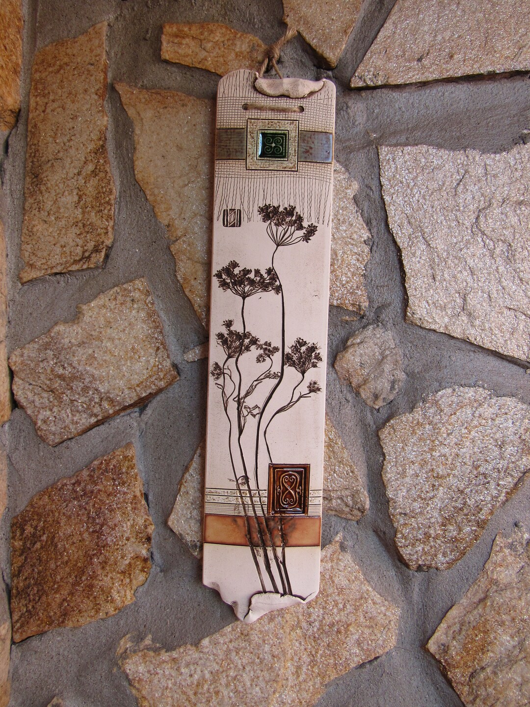 Art Plate, Wall Panel, Wall Plate, Ceramic Plate, Handmade Ceramic ...