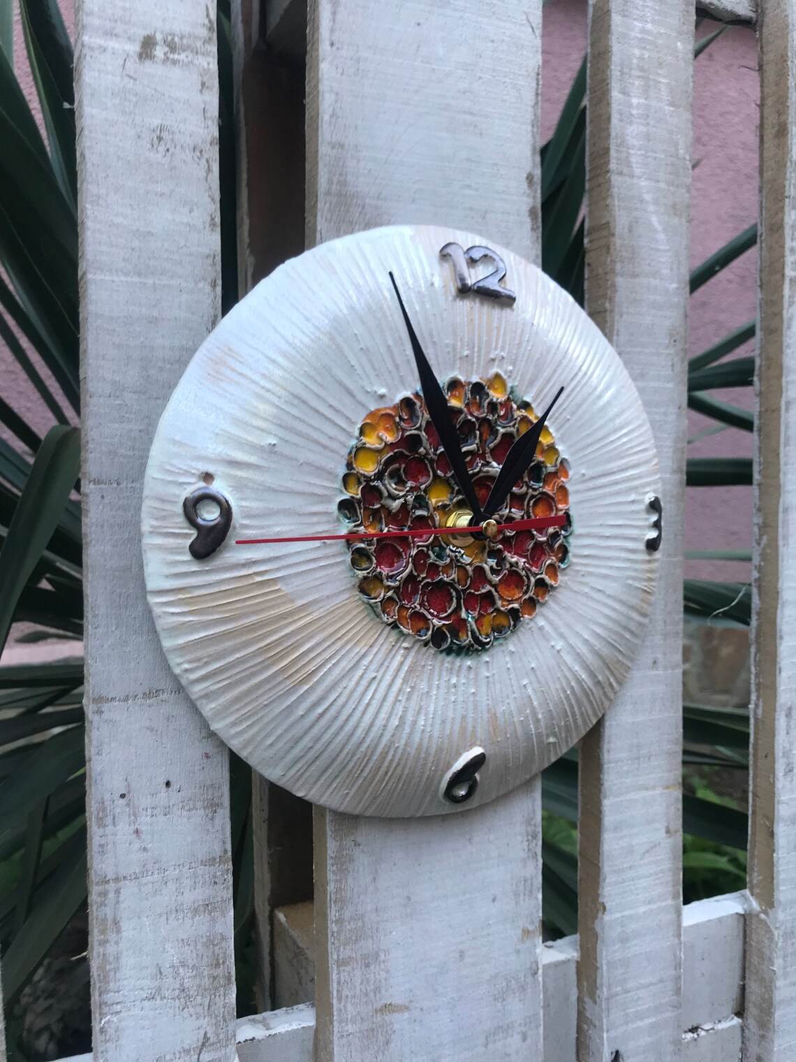 Handmade Ceramic Wall Clock, Modern Pottery Art, Home Decor - Etsy