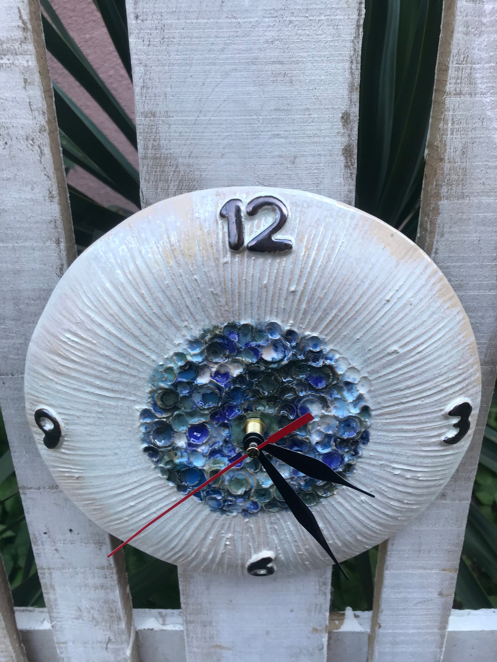 Handmade Ceramic Wall Clock, Modern Pottery Art, Home Decor - Etsy