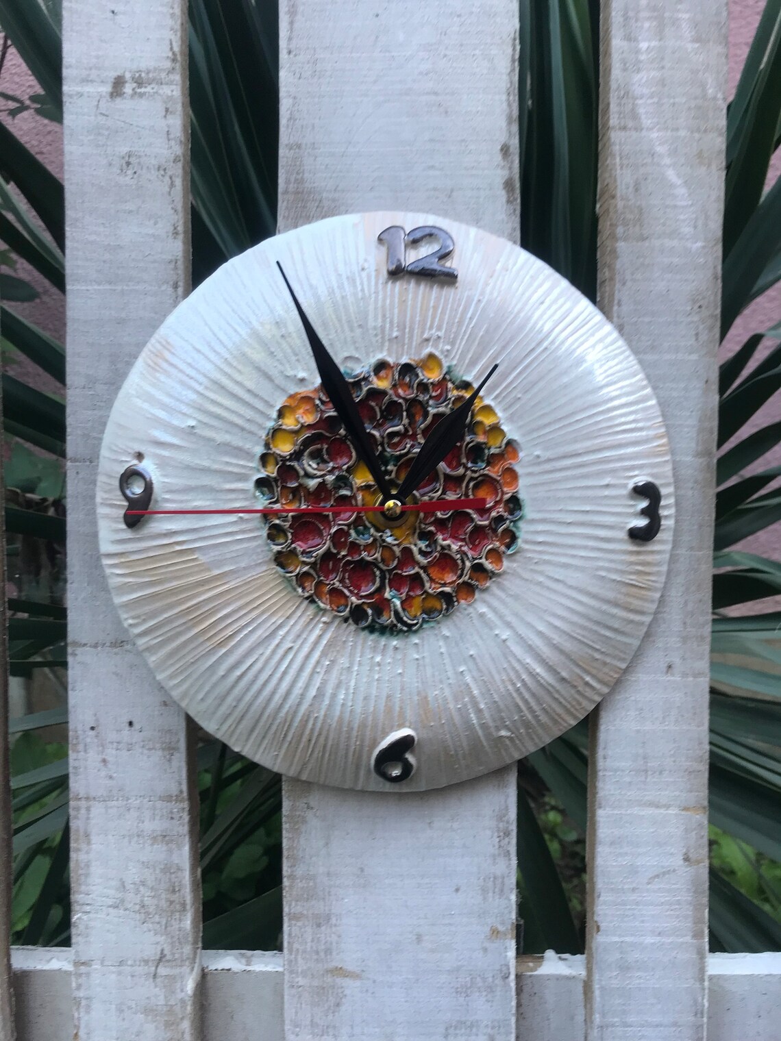 Handmade Ceramic Wall Clock, Modern Pottery Art, Home Decor - Etsy