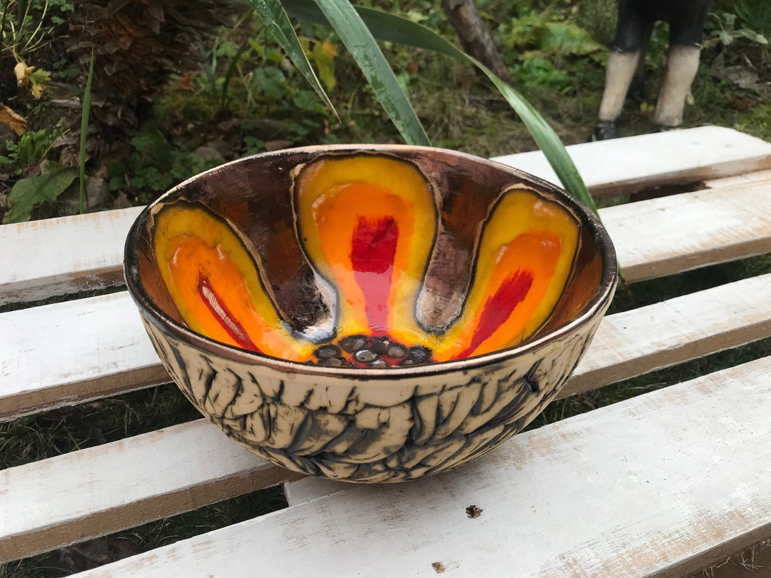 Colorful Bowl, Ceramic Art, Ceramic Bowl, Modern Pottery, Fruit Bowl ...