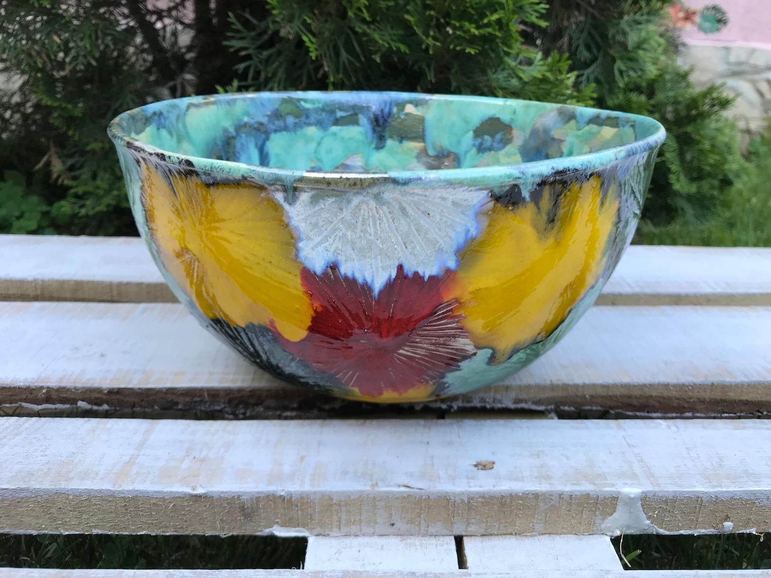 Colorful Bowl Ceramic Art Ceramic Bowl Modern Pottery | Etsy