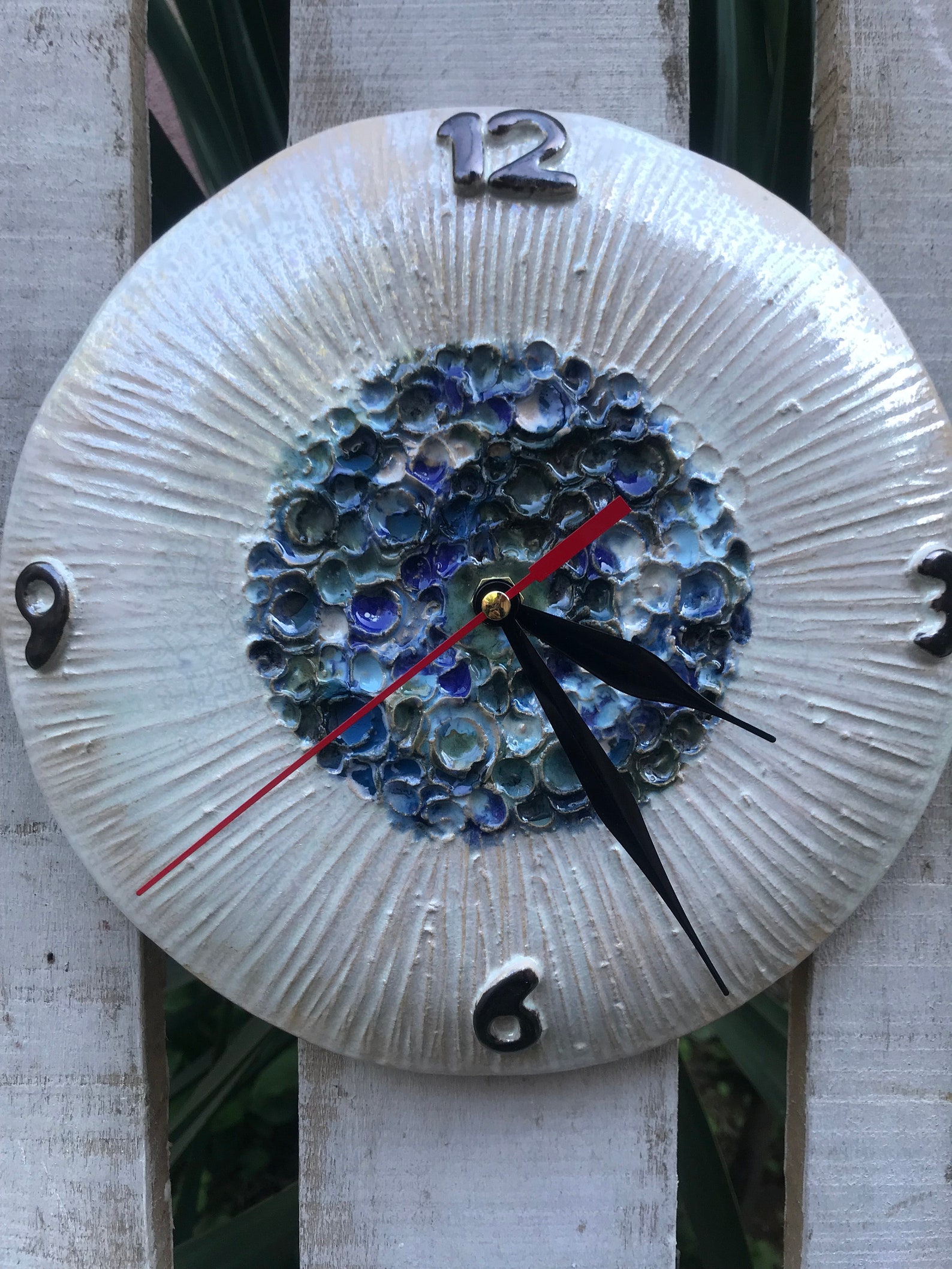 Handmade Ceramic Wall Clock, Modern Pottery Art, Home Decor - Etsy