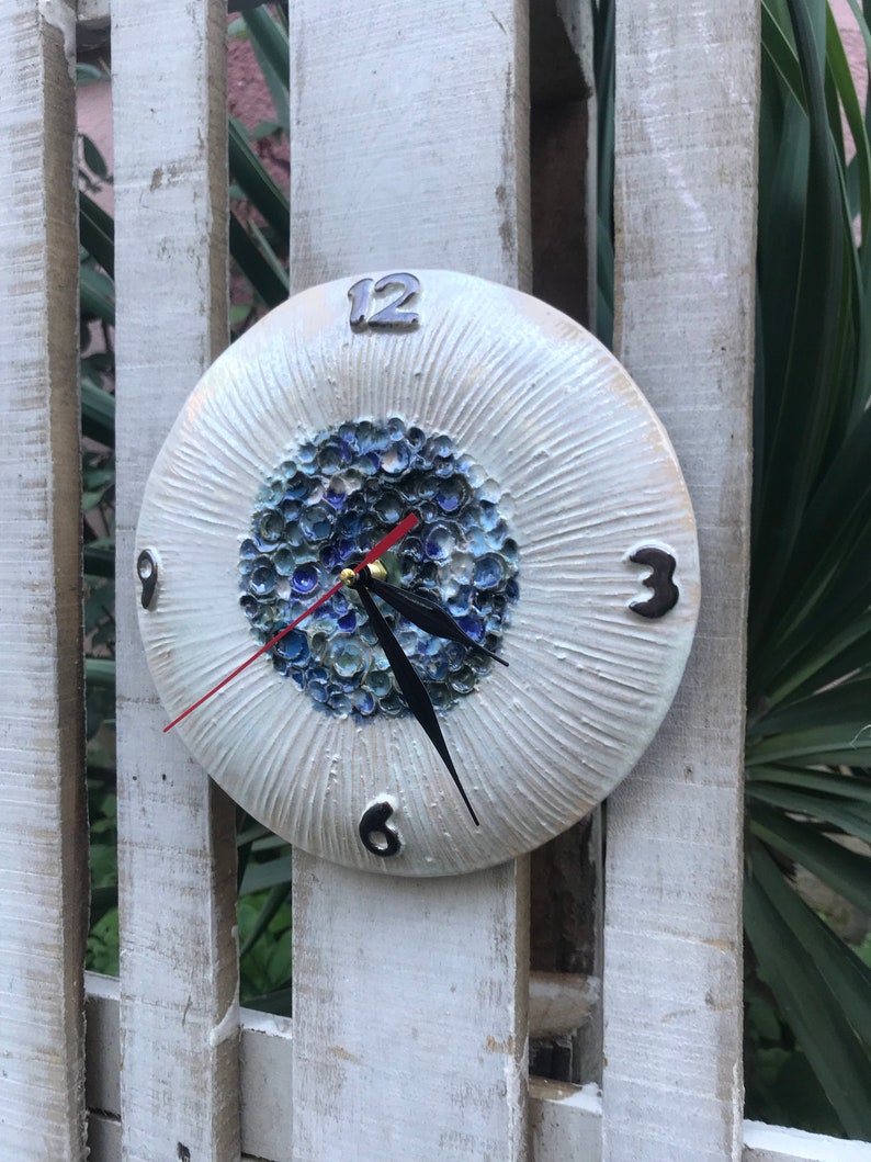 Handmade Ceramic Wall Clock, Modern Pottery Art, Home Decor - Etsy