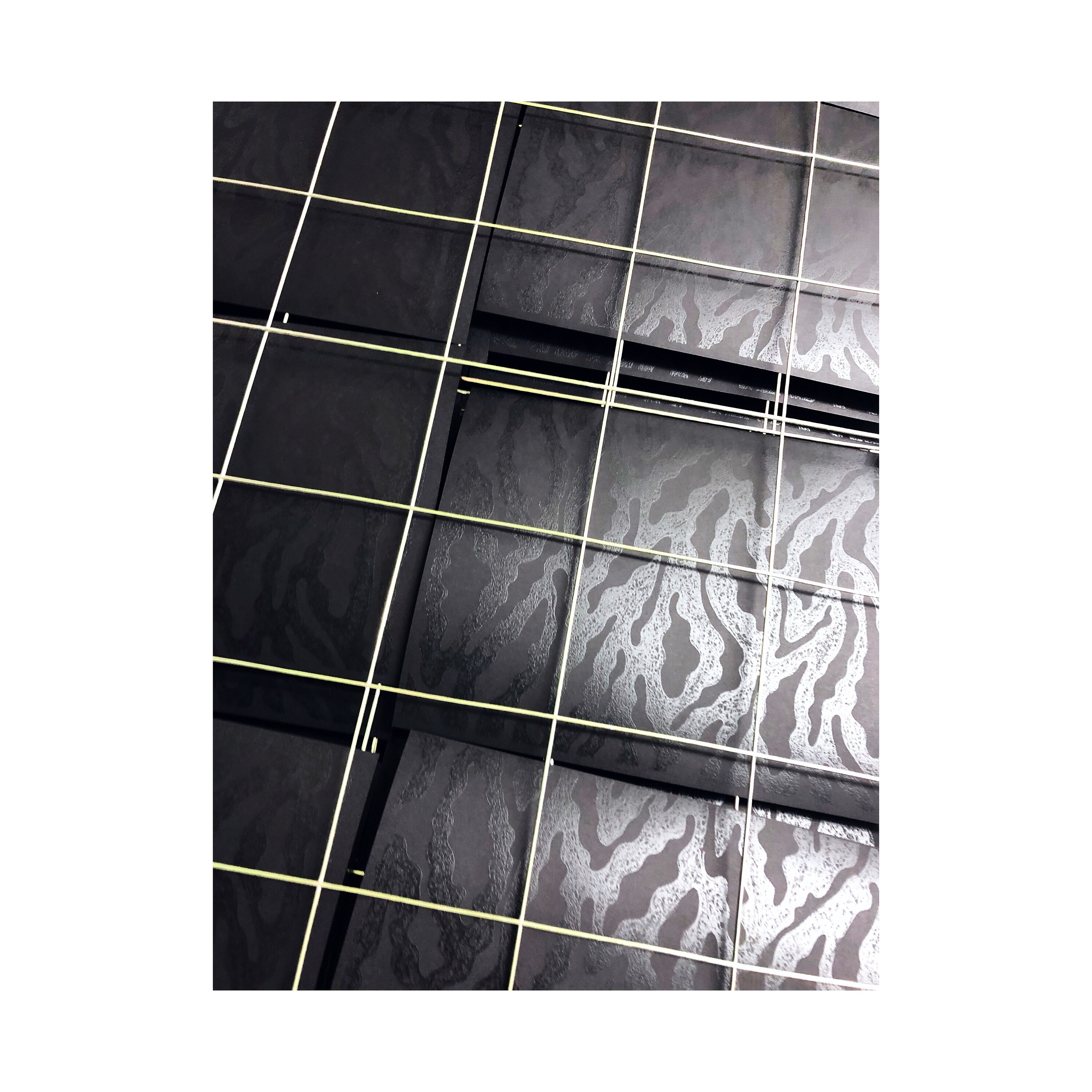 Screen Printed Notebook - Abstract Pattern. Hand Made in London. Black ...