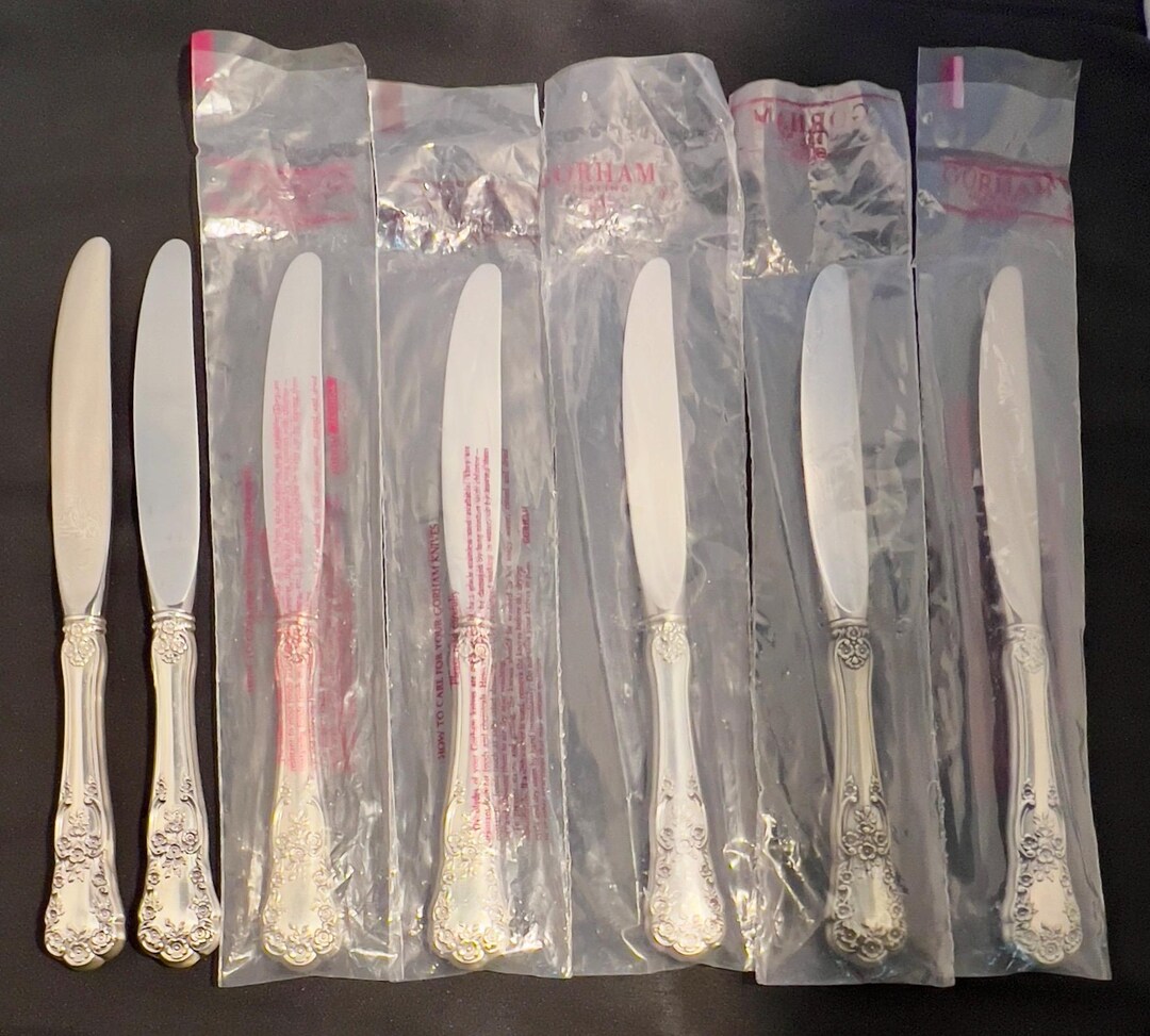 BUTTERCUP NEW Set of Seven (7) Modern Hollow Knives Sterling Silver by ...
