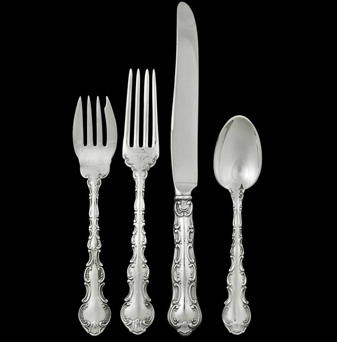 STRASBOURG Dinner Four Piece Place Setting by GORHAM SILVER New Unused ...