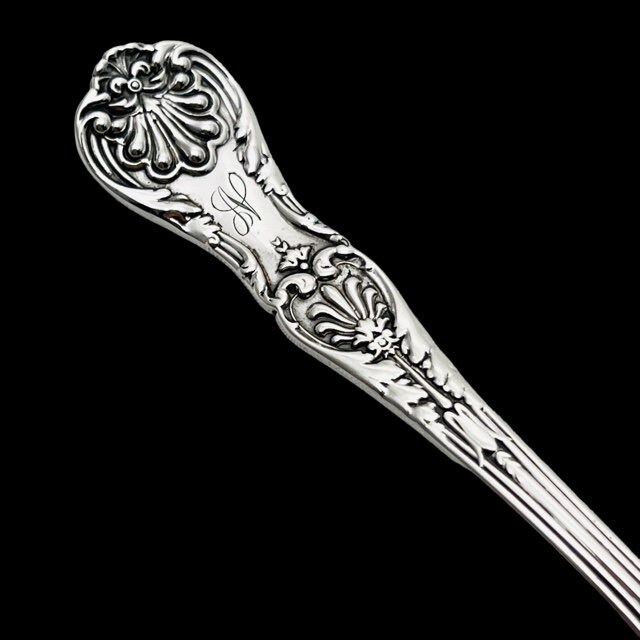 KING GEORGE Master Salt Spoon Sterling Silver 3 5/8 - Etsy