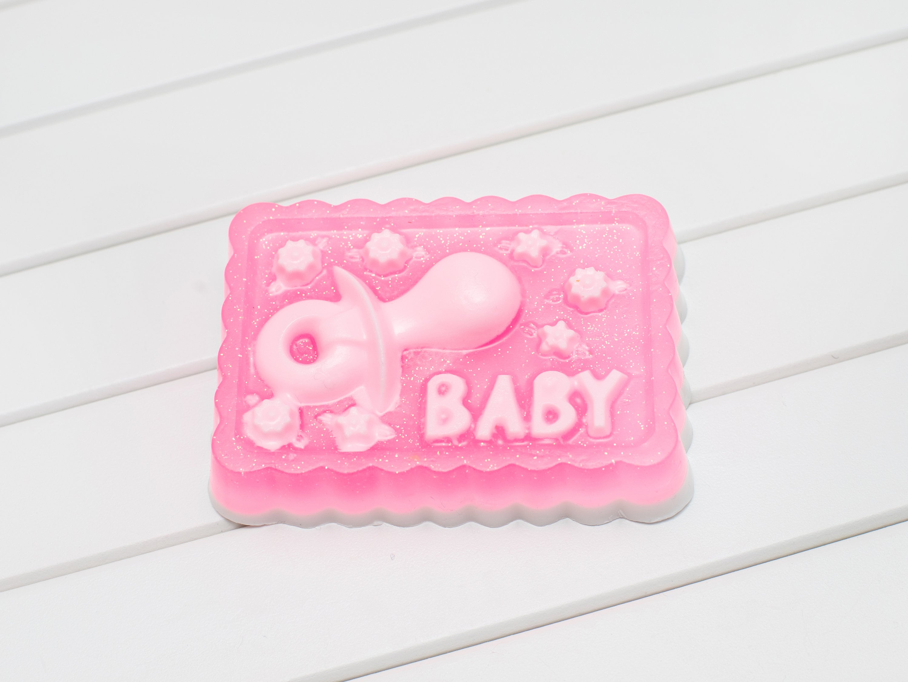 Handmade baby soap PINK OR BLUE with white bottom with bedtime | Etsy