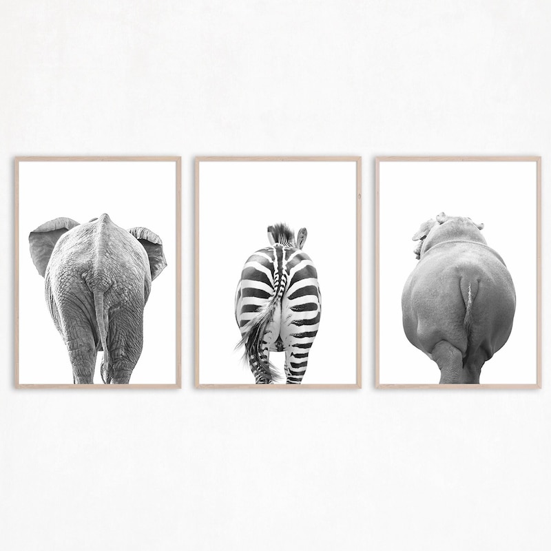 Animal Butt Prints - Etsy
