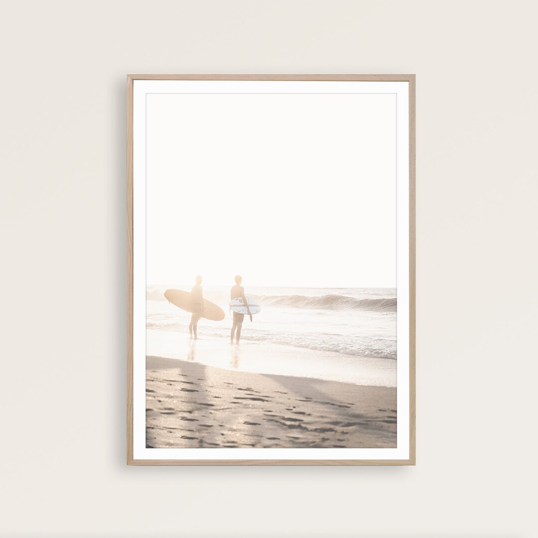 Surf Print Surfboard Art Surfer Poster Surf Board Wall Decor Surf Wall ...