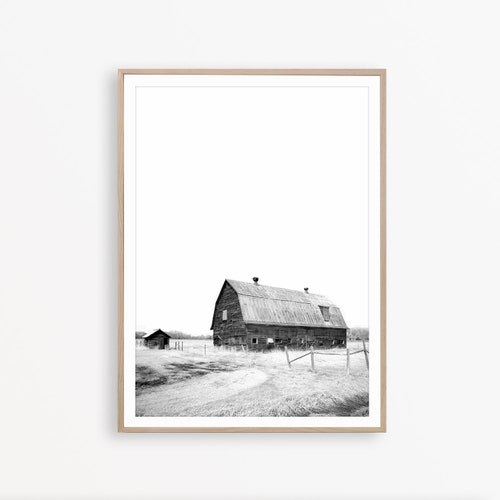 Cow Print Farm Poster Rustic Art Farmhouse Print Country Decor - Etsy