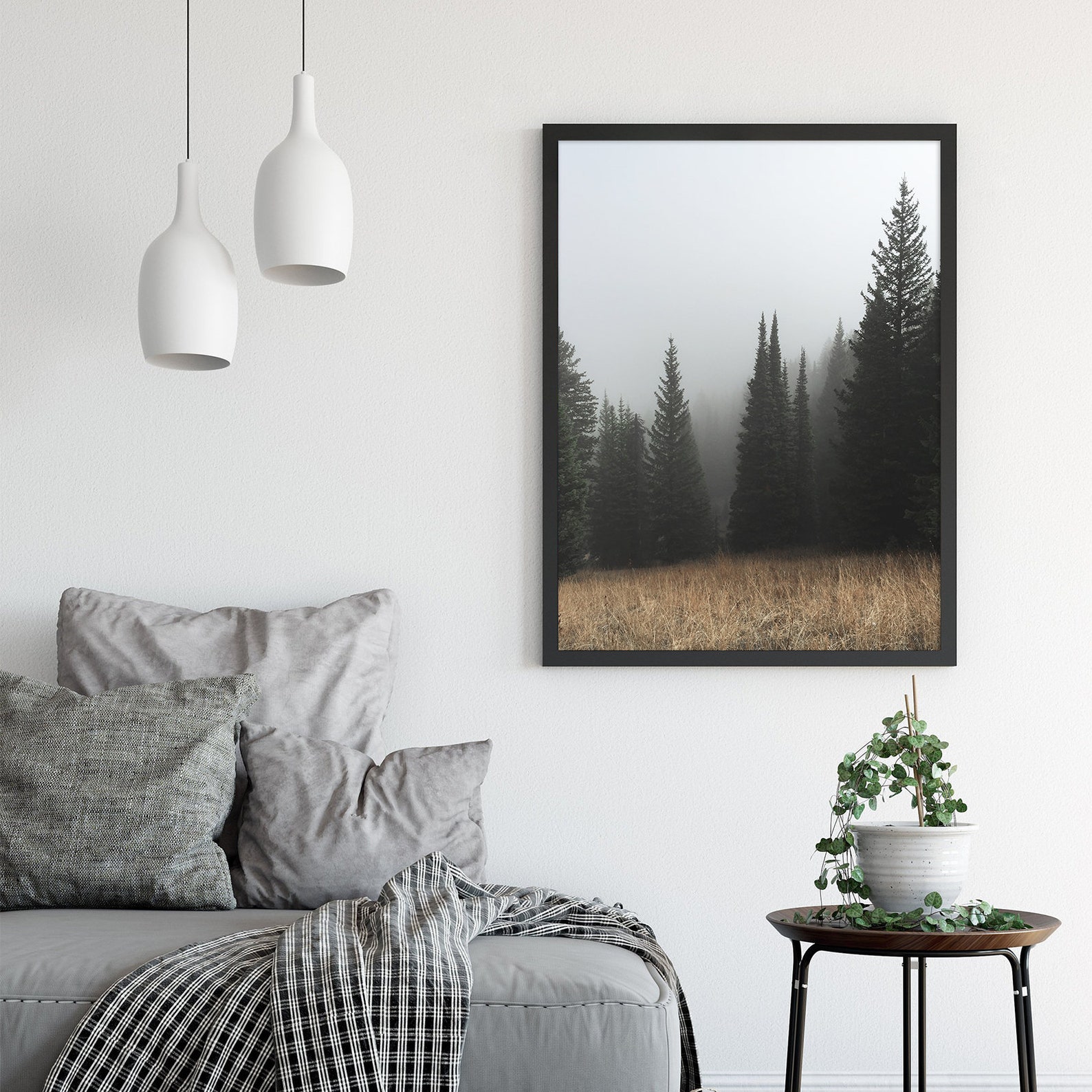 Pine Forest Print Pine Tree Art Forest Photo Farmhouse Print - Etsy