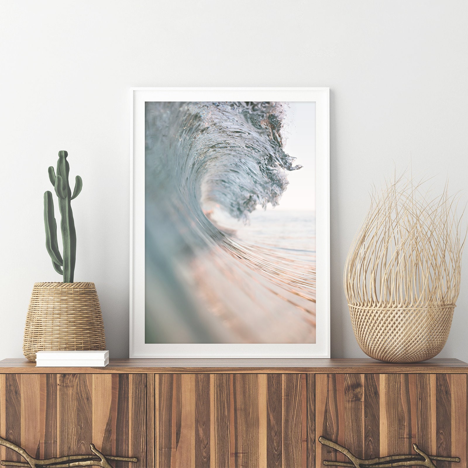 Pastel Beach Print Set of 3 Posters Ocean Printable Beach Wall | Etsy