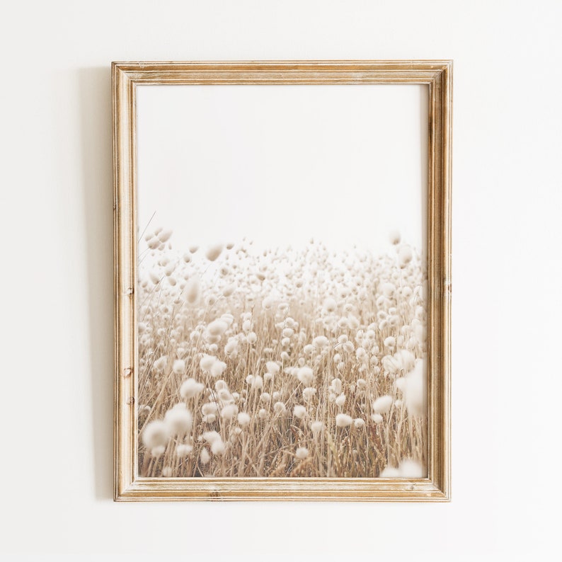 Dried Grass Print Botanical Poster Farmhouse Printable Wall - Etsy