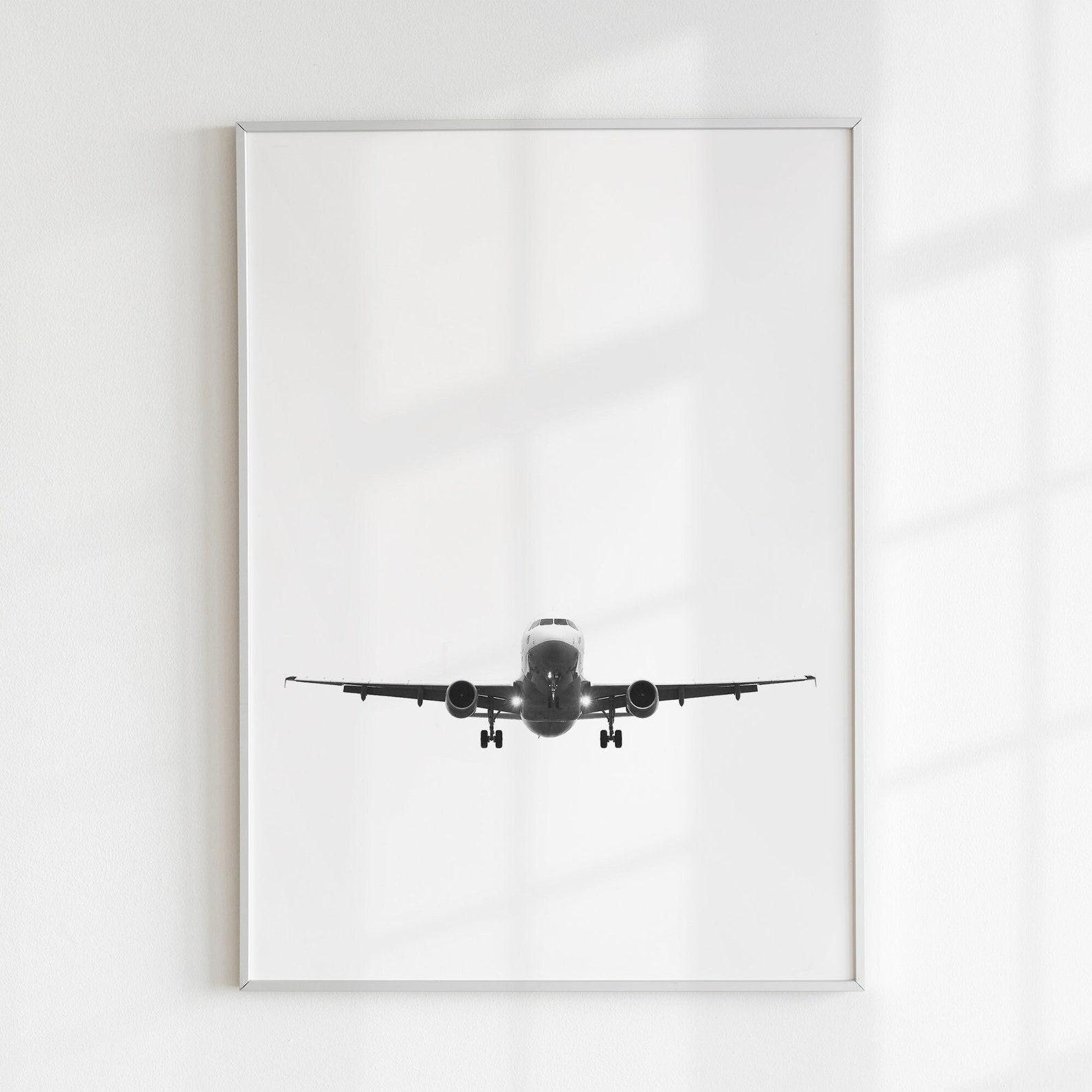 Airplane Print Minimalist Wall Art Travel Printable Aircraft Poster ...