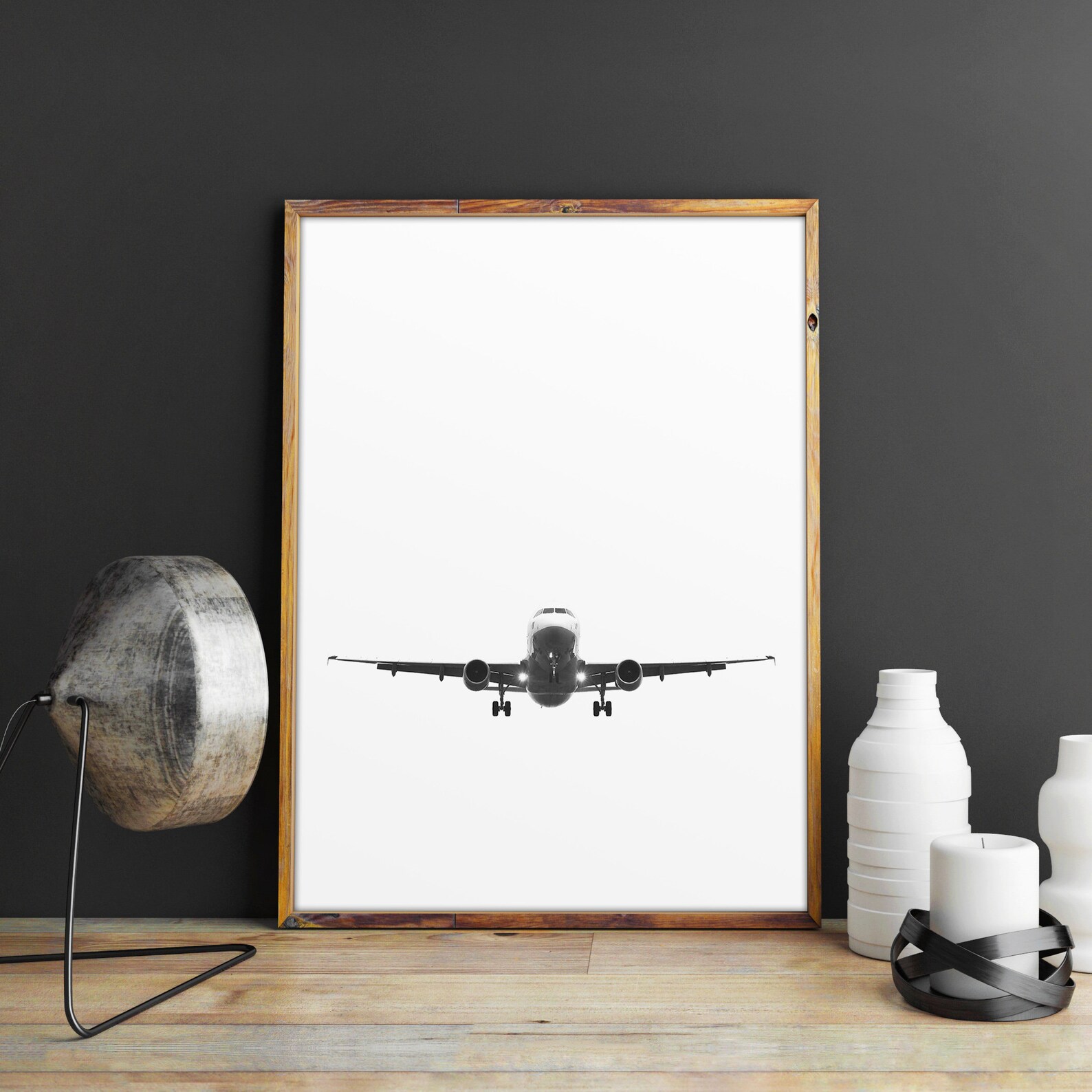 Airplane Print Minimalist Wall Art Travel Printable Aircraft Poster ...