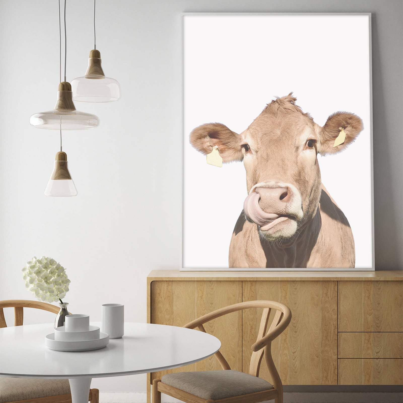 Cow Print Cattle Wall Art Farm House Print Farmhouse Decor Etsy