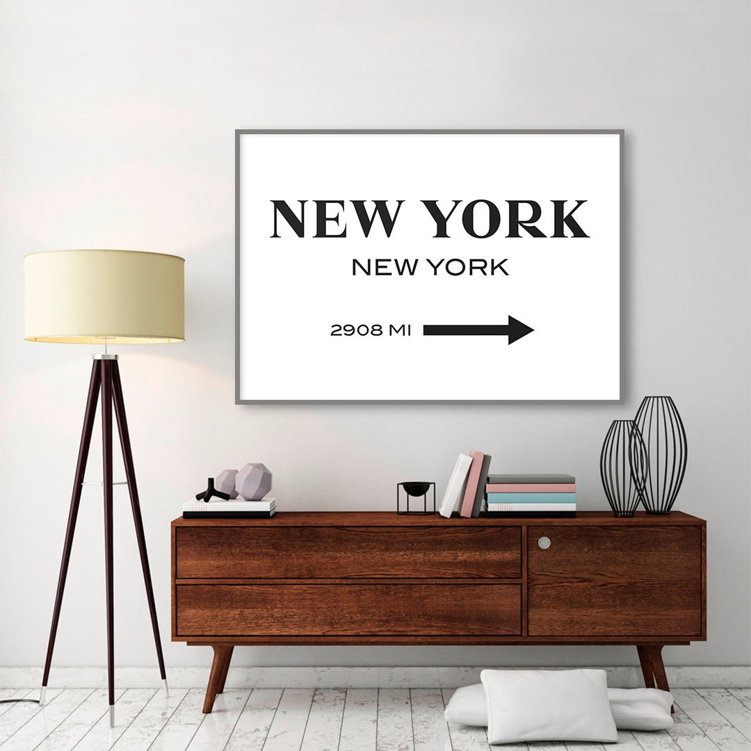 New York City Print NYC Wall Art New York Poster New York Sign - Etsy