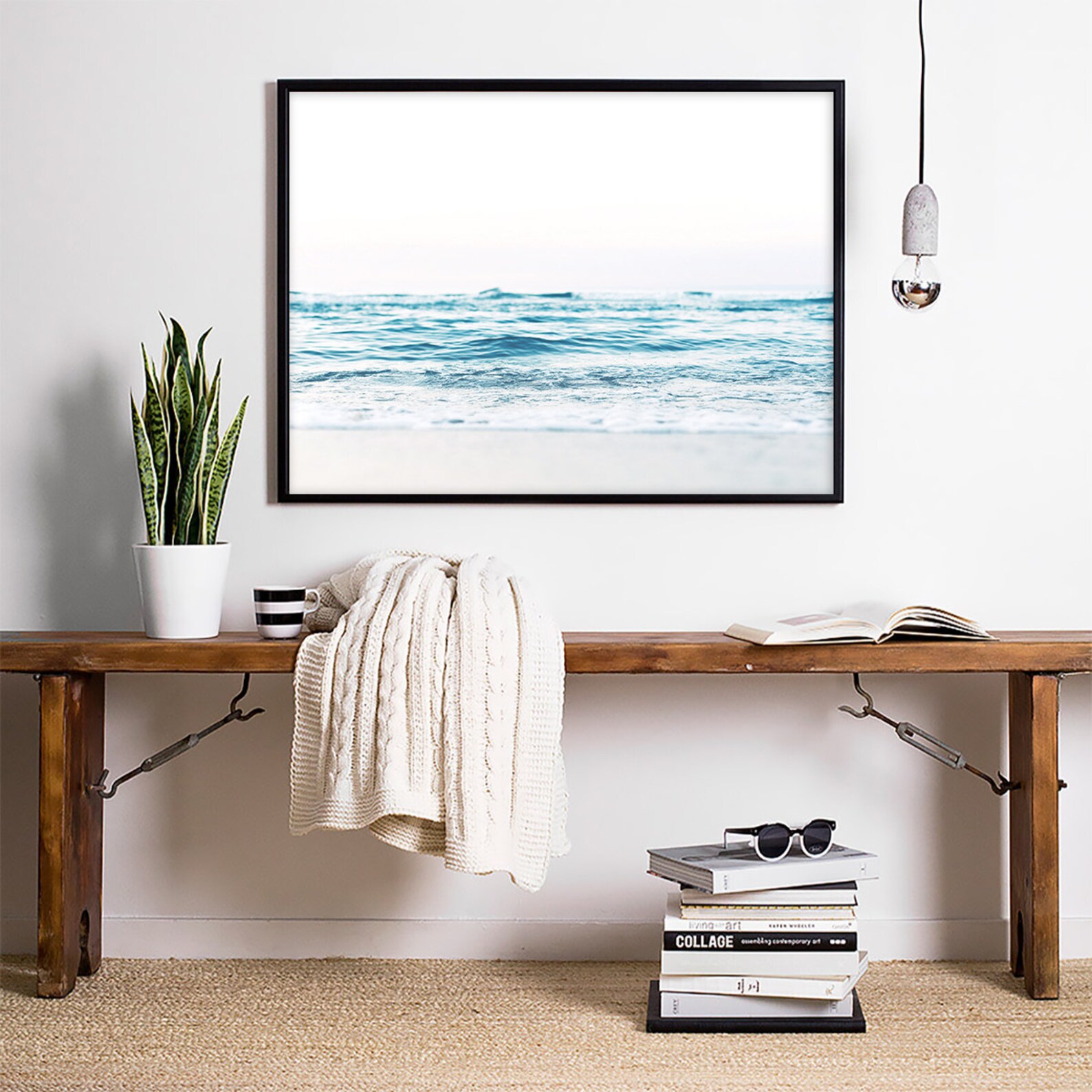 Ocean Print Coastal Print Beach Print Digital Print Large Wall - Etsy