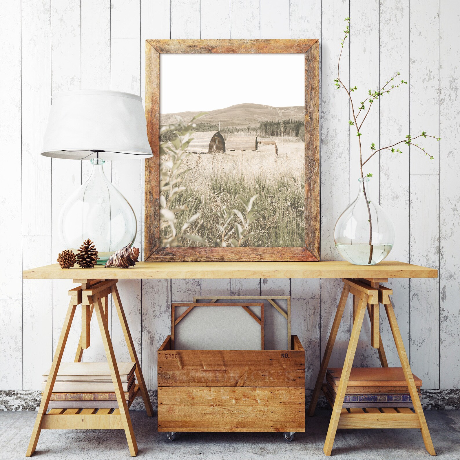 Barn Print Country Home Decor Farmhouse Poster Rustic Art | Etsy