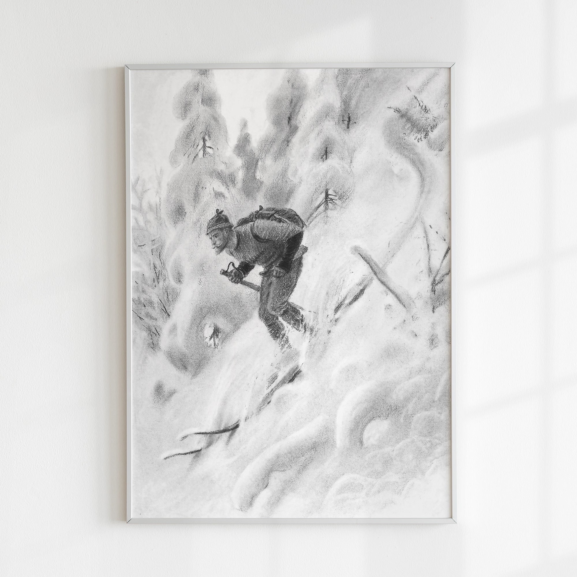 Skiing Sketch