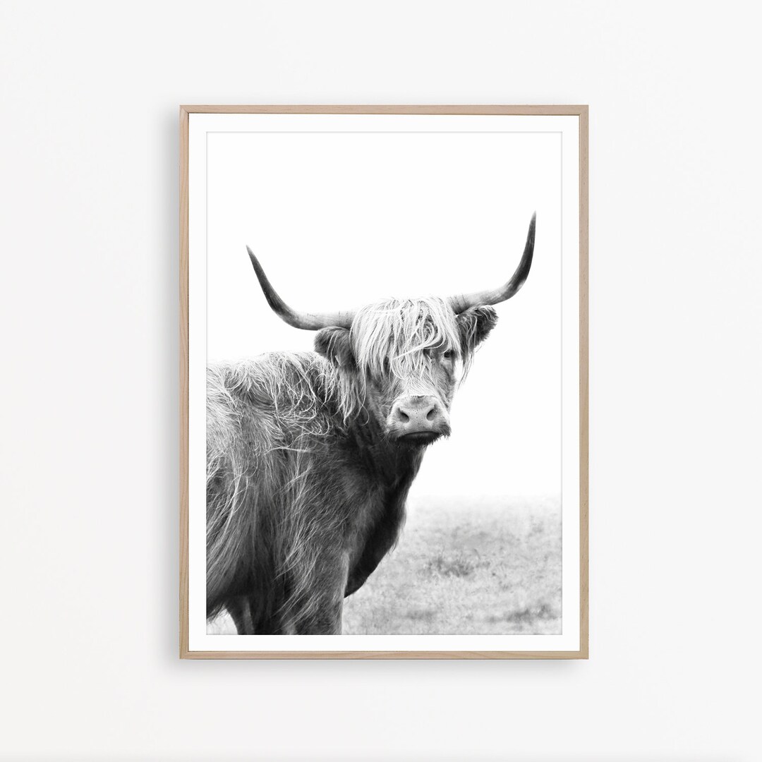 Farmhouse Print Highland Cow Print Farm Poster Rustic Print Farm House ...