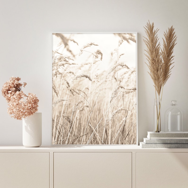 Neutral Wall Art Farm House Decor Rustic Art Botanical Print | Etsy