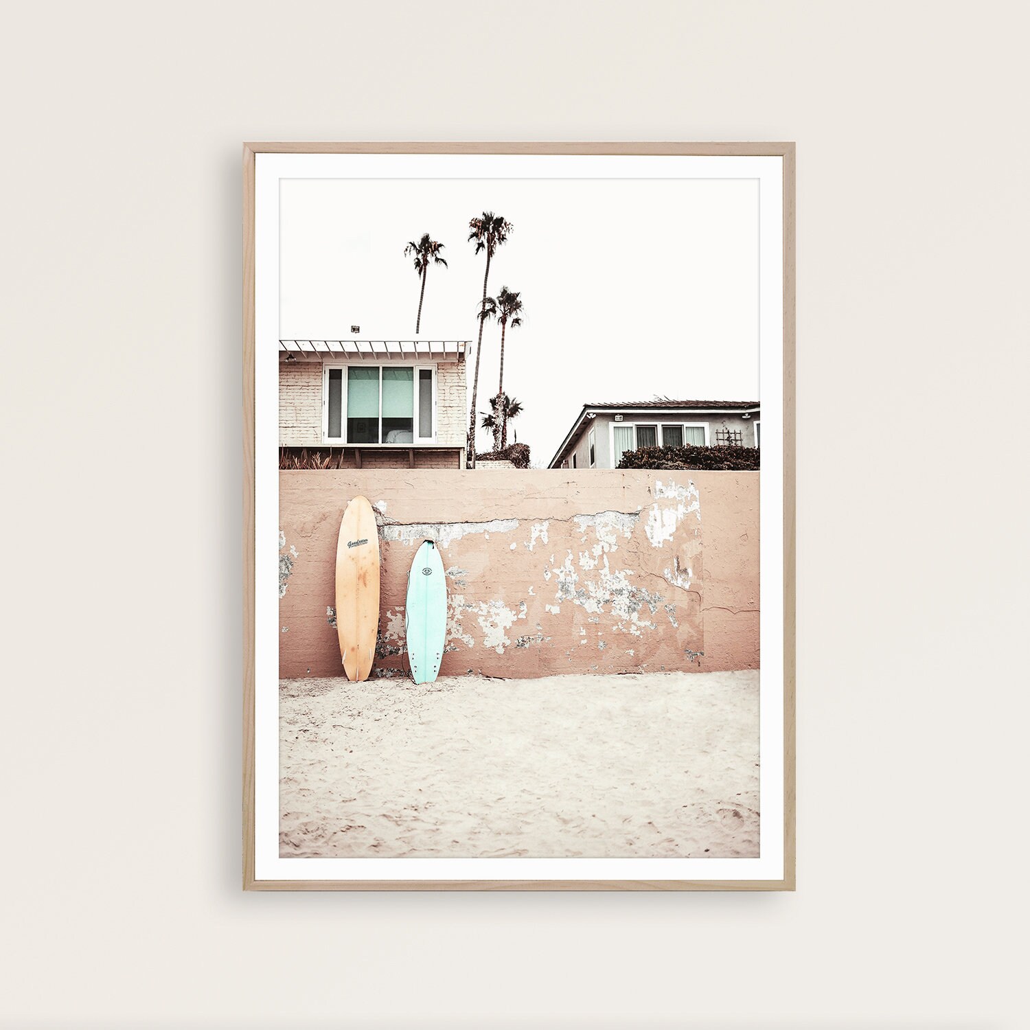 Set of 6 Beach Prints, Surf Decor, Surfboard Wall Art, Ocean ...