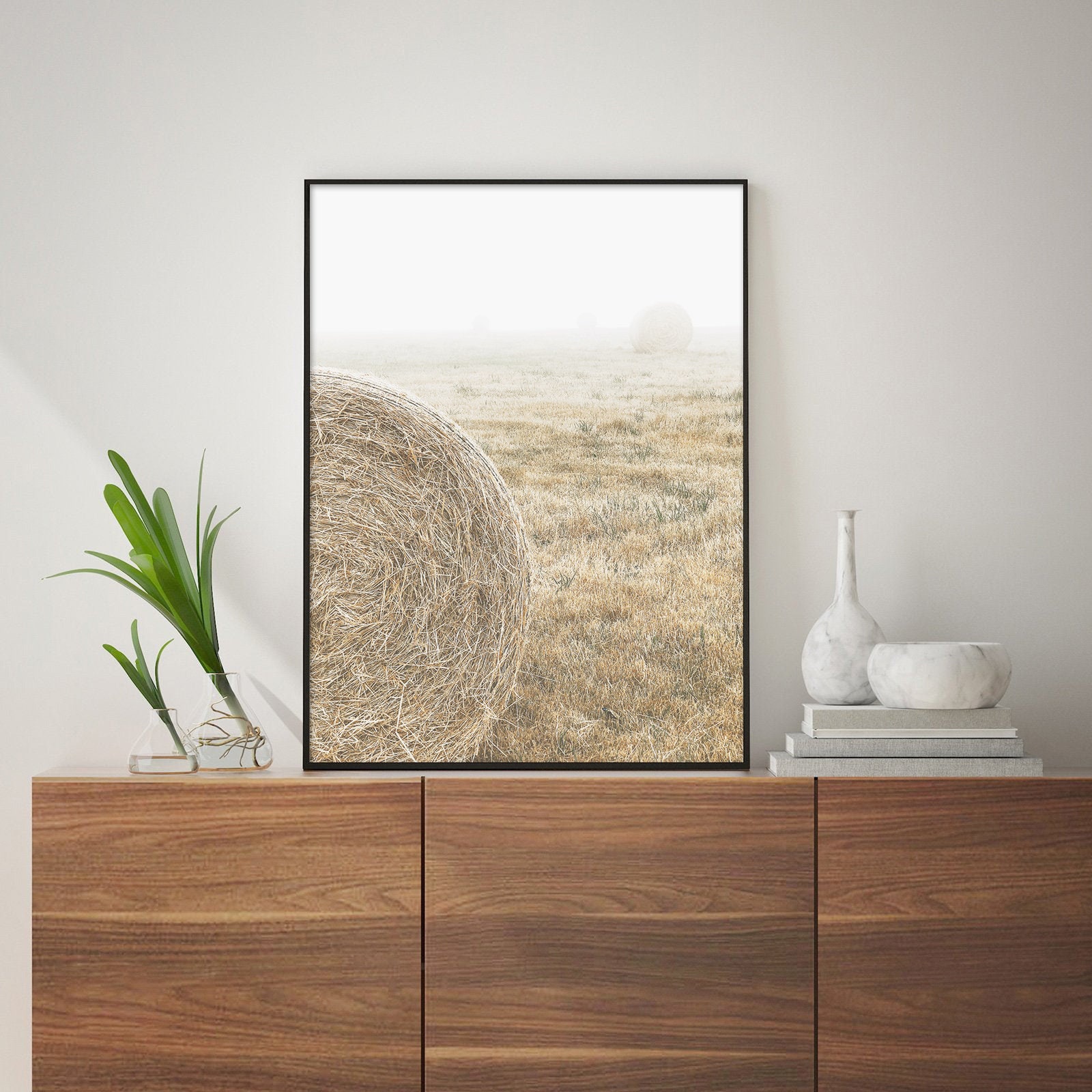 Farmhouse Print Hay Bale Print Rustic Printable Farm House | Etsy