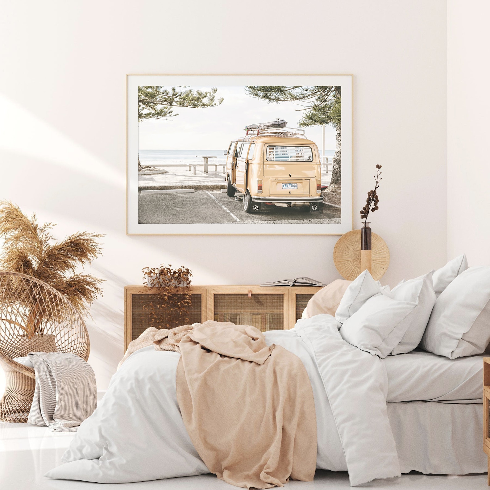 Retro Van Print Camper Decor Ocean Print Beach Decor VW Bus - Etsy